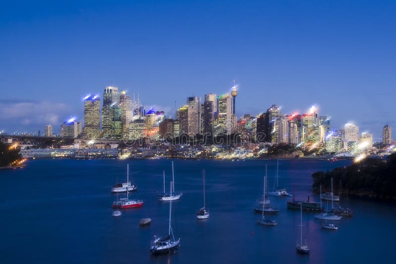 CBD soft bay night stock photo. Image of landmark, office - 15469992