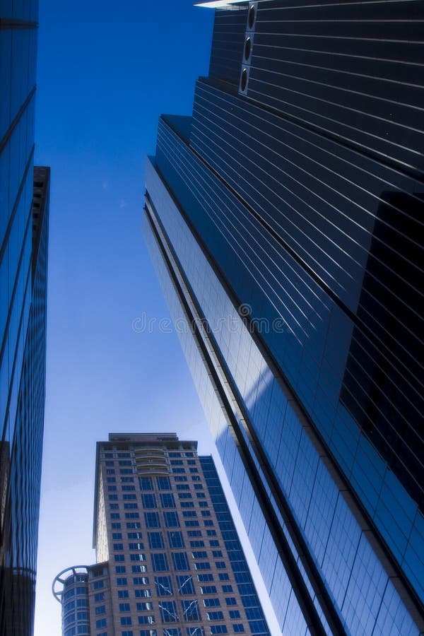 CBD Under skyscraper stock image. Image of building, tall - 15563279