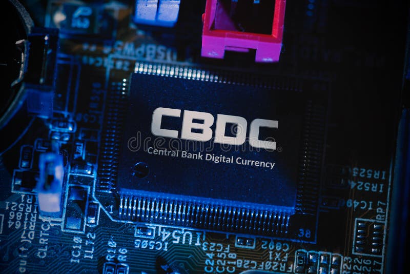 CBDC - Central Bank Digital Currency Technology Stock Image - Image of ...