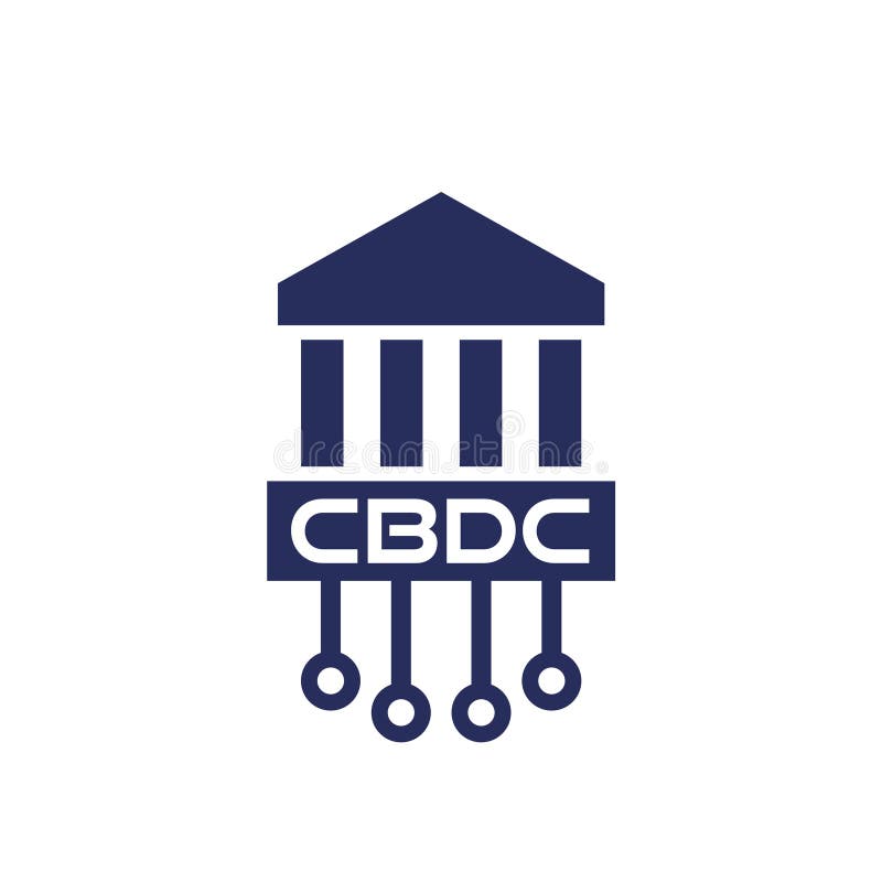 CBDC Icon, Central Bank Digital Currency Vector Stock Illustration ...