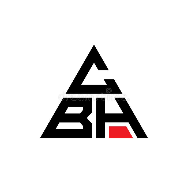 CBH Triangle Letter Logo Design with Triangle Shape. CBH Triangle Logo ...