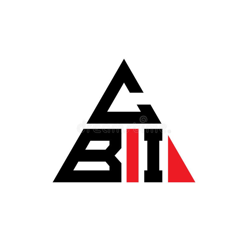 CBI Triangle Letter Logo Design with Triangle Shape. CBI Triangle Logo ...