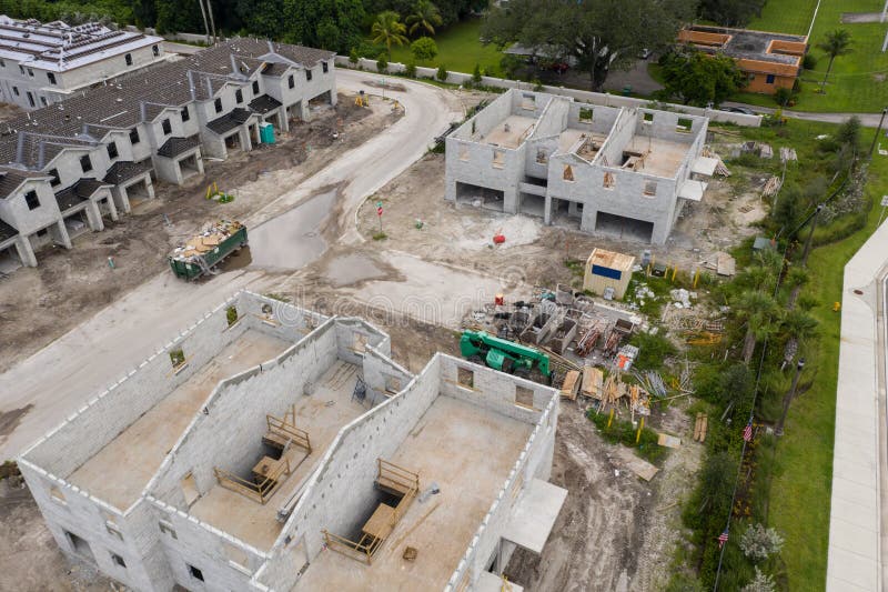 CBS Construction Cinder Block Stock Image - Image of townhome, story ...