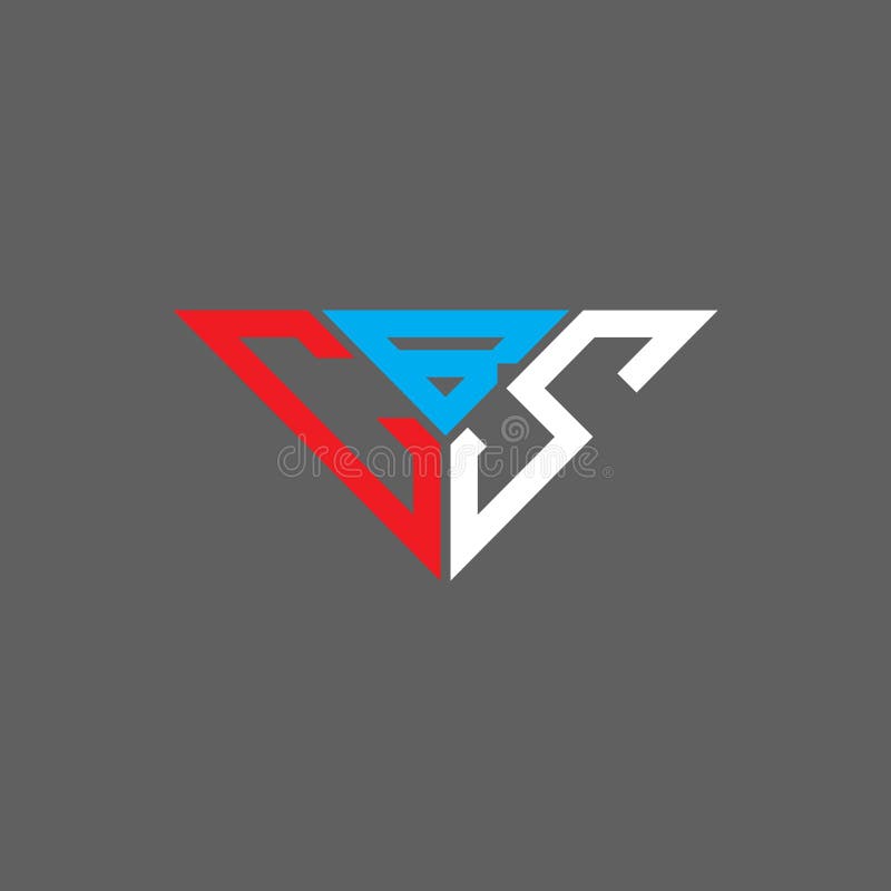 CBS Letter Logo Creative Design with Vector Graphic, Stock Vector ...