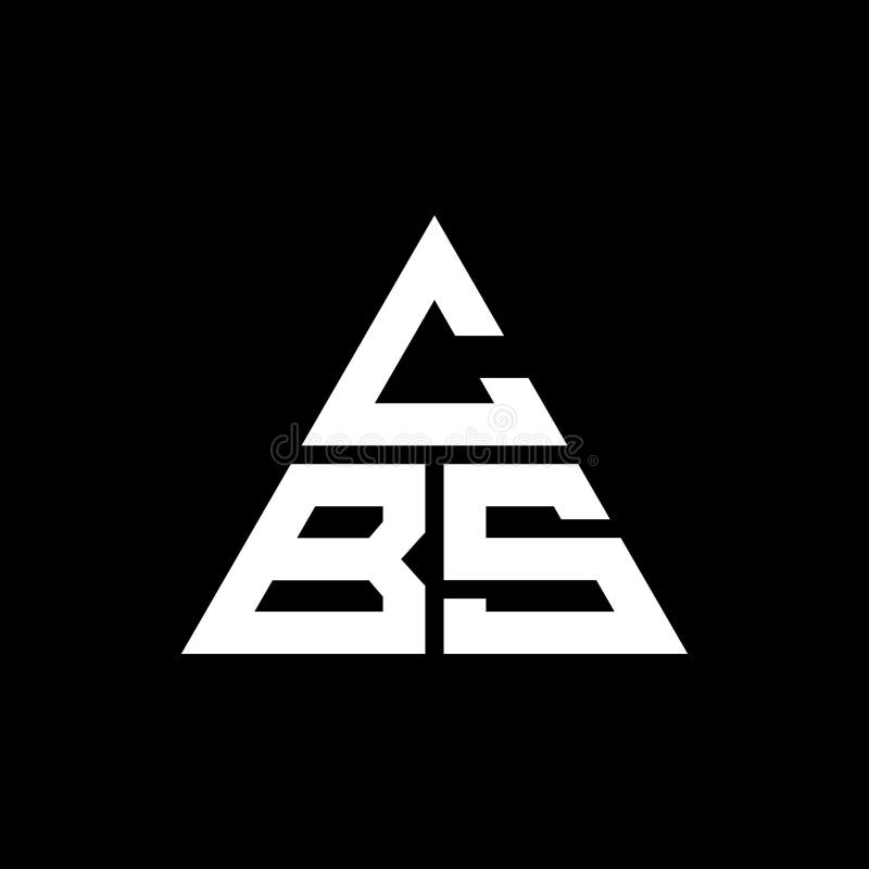 CBS Triangle Letter Logo Design with Triangle Shape. CBS Triangle Logo ...