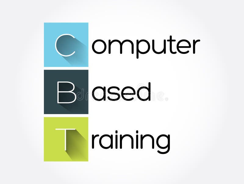 CBT - Computer Based Training Acronym, Education Concept Background ...