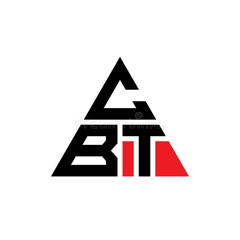 CBT Triangle Letter Logo Design with Triangle Shape. CBT Triangle Logo ...