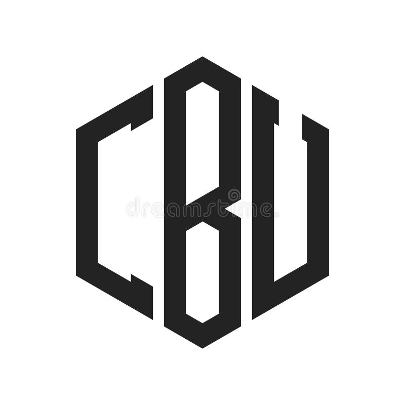 CBU Logo Design. Initial Letter CBU Monogram Logo Using Hexagon Shape ...