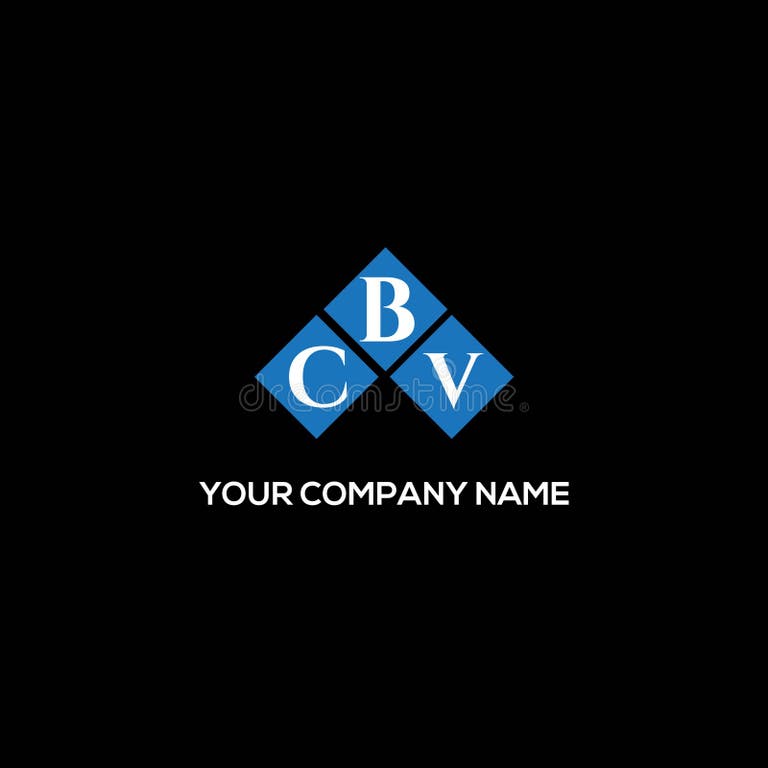 CBV Letter Logo Design on BLACK Background. CBV Creative Initials ...