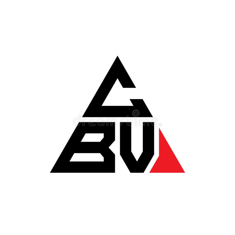 CBV Triangle Letter Logo Design with Triangle Shape. CBV Triangle Logo ...