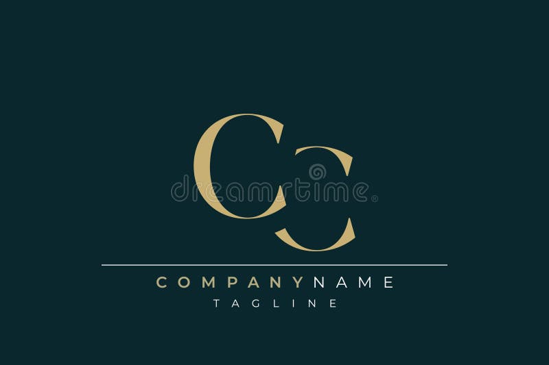 CC Abstract logo design stock vector. Illustration of vibrant - 361637447