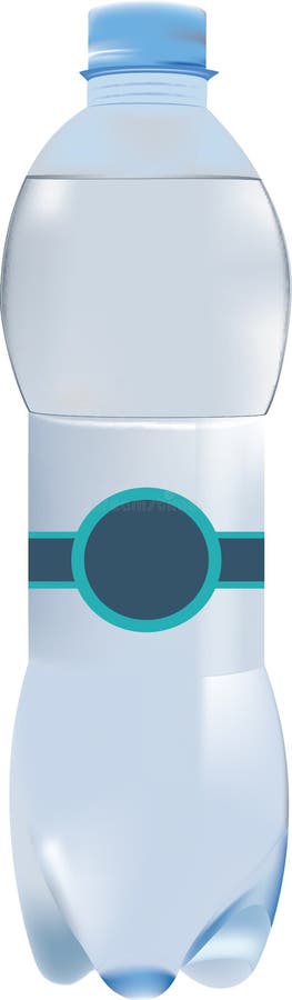 50cc Half Liter Water Bottle Stock Vector - Illustration of stopper ...