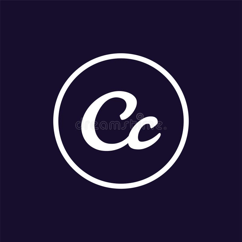 Cc Initial Letter Logo Icon Vector Template Stock Vector - Illustration ...