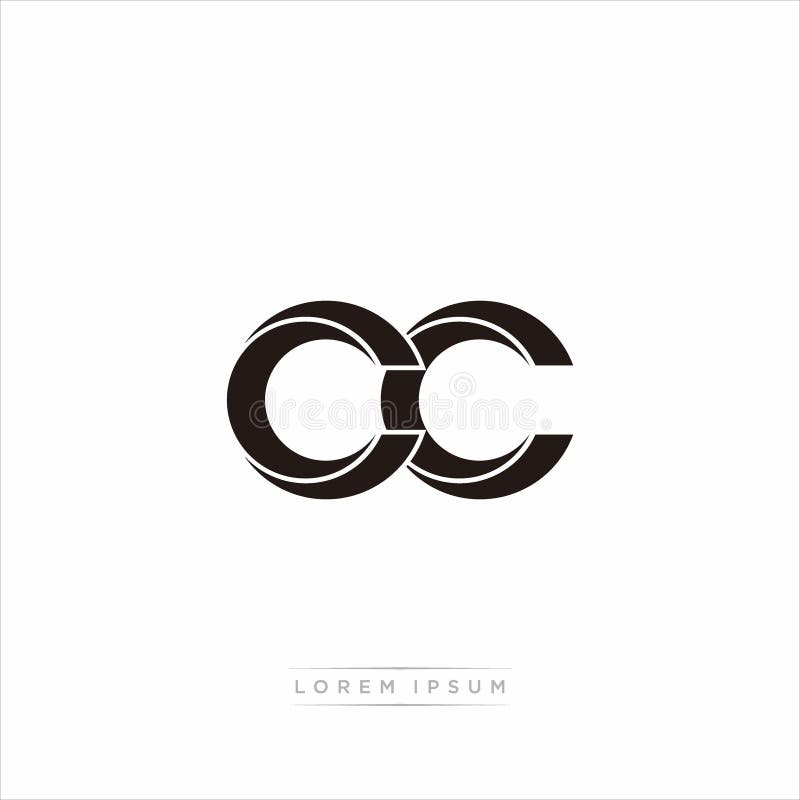 Cc Modern Letter Logo Design Swoosh Stock Illustrations – 45 Cc Modern ...