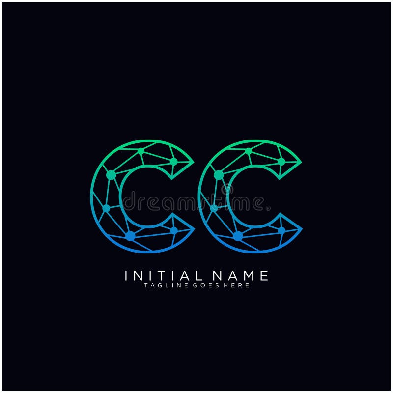CC Letter Logo Icon Design Template Elements Stock Vector ...