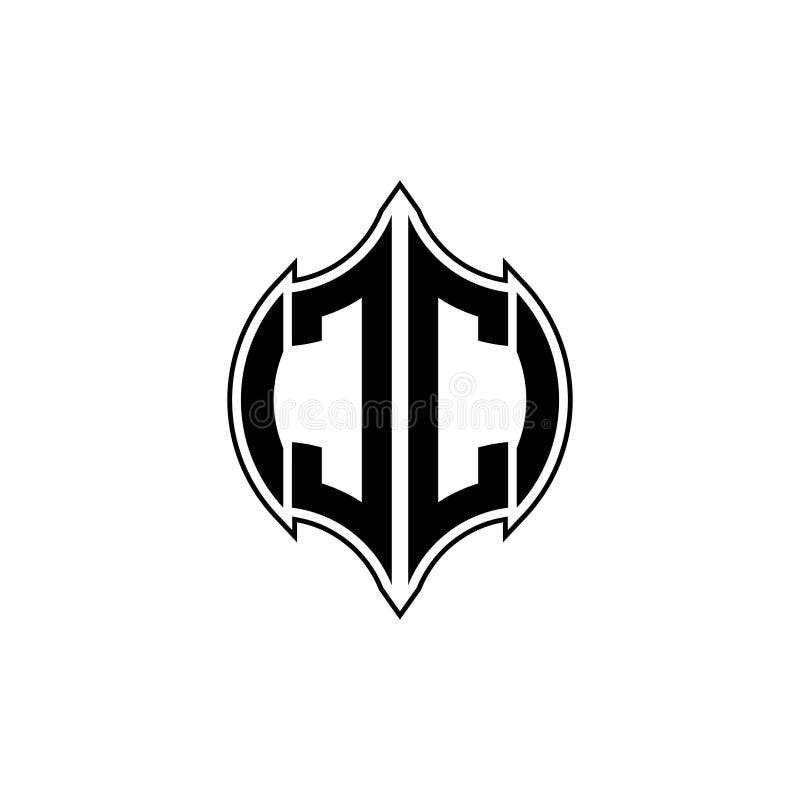 CC Logo Monogram Geometric Shield Shape Style Stock Vector ...
