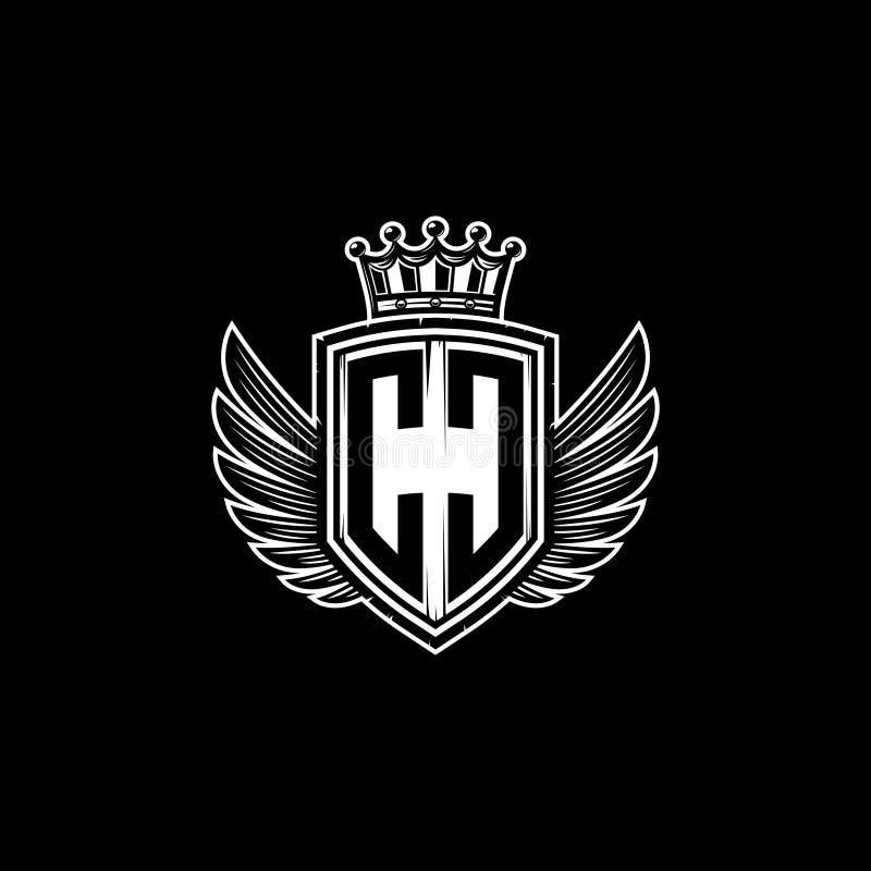 CC Logo Monogram Shield Crown Luxury Design Stock Vector - Illustration ...