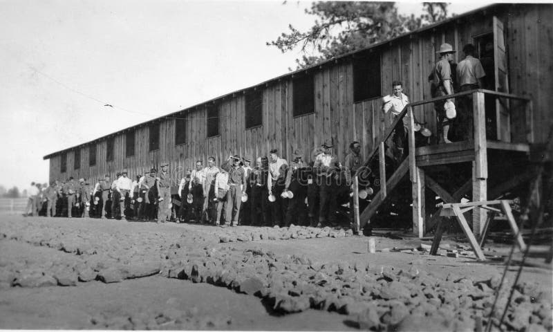 CCC Members Lined Up To Go Inside Barracks Picture. Image: 222319715
