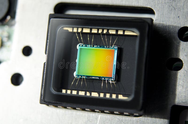 CMOS Sensor on a Circuit Board Stock Photo - Image of camera ...