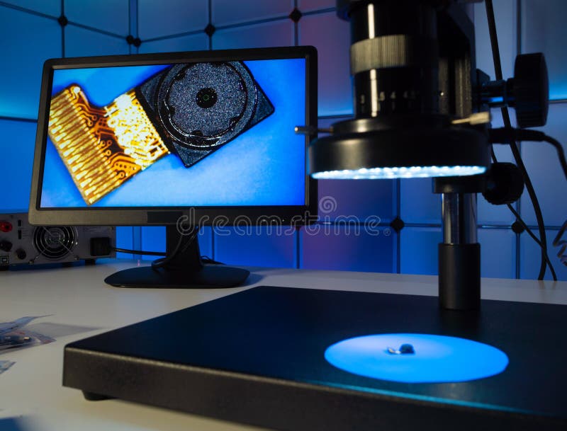 CCD Mobile Phone Camera in the Laboratory Stock Photo - Image of ...