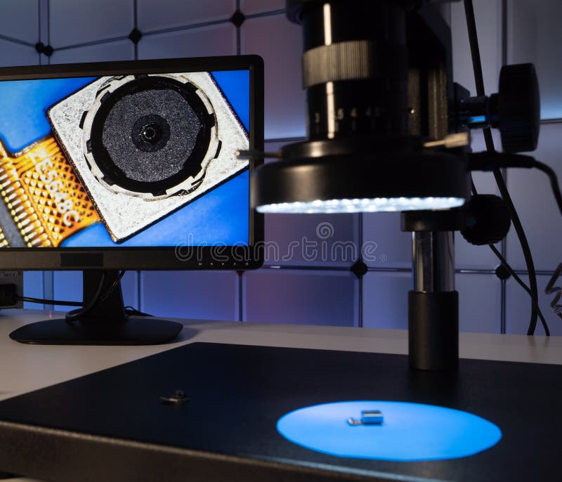 CCD Mobile Phone Camera in the Laboratory Stock Image - Image of ...