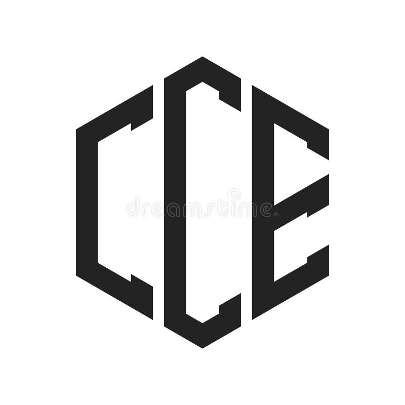 CCE Logo Design. Initial Letter CCE Monogram Logo Using Hexagon Shape ...