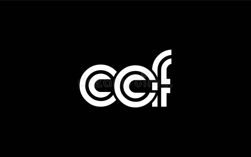 CCF Creative Unique Modern Letter Logo Design Stock Vector ...