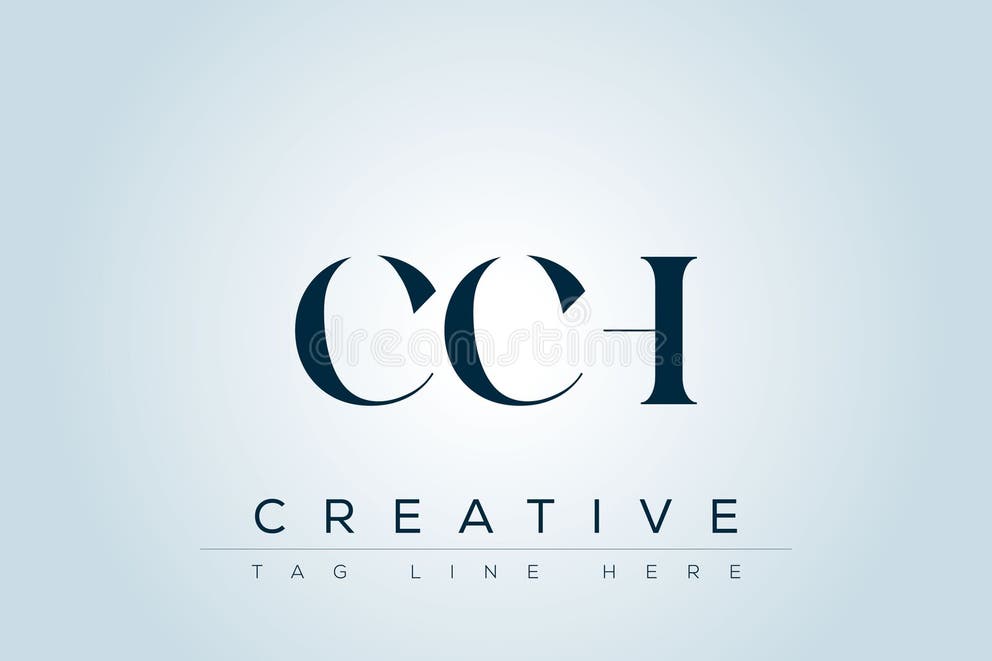 CCH abstract letter logo stock vector. Illustration of line - 363287394