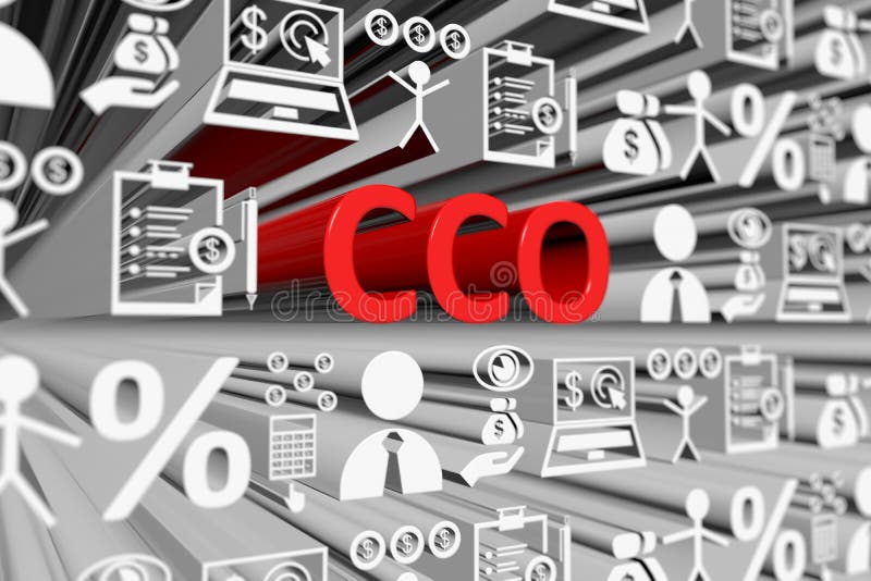 CCO Concept Blurred Background 3d Stock Illustration - Illustration of ...