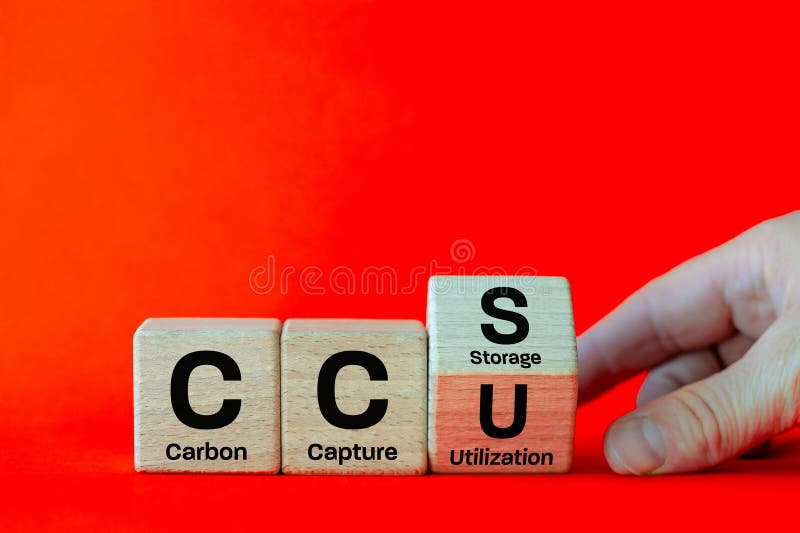 The CCSU Symbol for Carbon Capture and Utilization during Storage. Hand ...