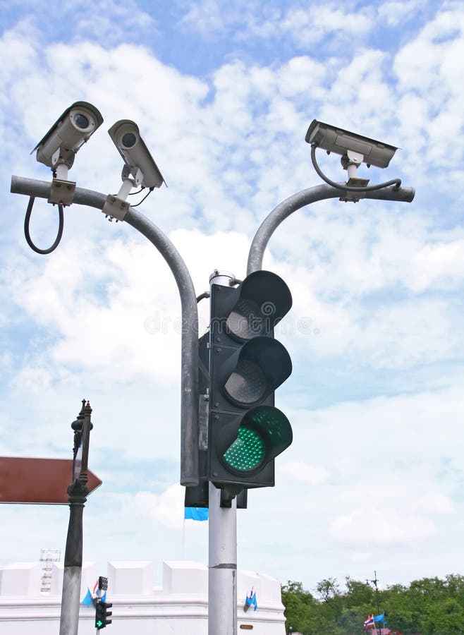 Cctv stock image. Image of closeup, camera, roof, infrastructure - 22084211
