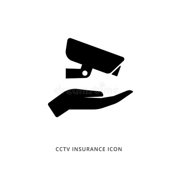 CCTV Above the Hand. Isolated Vector Illustration Stock Illustration ...