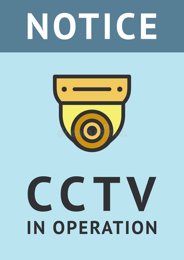 Video Surveillance, Cctv Camera Set Circle Stickers Stock Vector ...