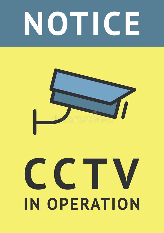 CCTV Banner, Video Surveillance, Security Camera Stock Vector ...