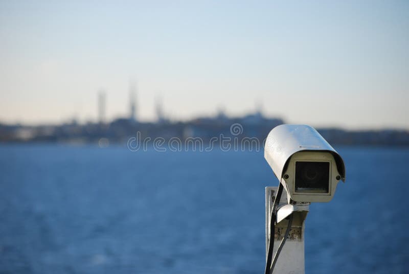 Surveillance camera stock photo. Image of cctv, property - 1217380