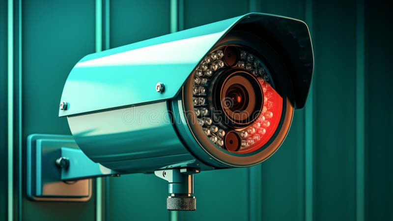Cctv Camera Blue Background Stock Illustrations – 1,374 Cctv Camera ...