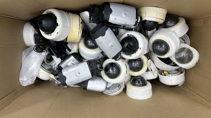 The CCTV Camera is Broken and Cannot Be Used. it S Electronic Waste ...