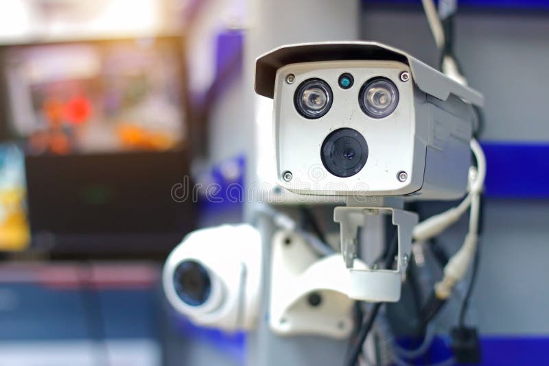 Surveillance and Safety Home Concept. Security CCTV Camera Monitoring ...