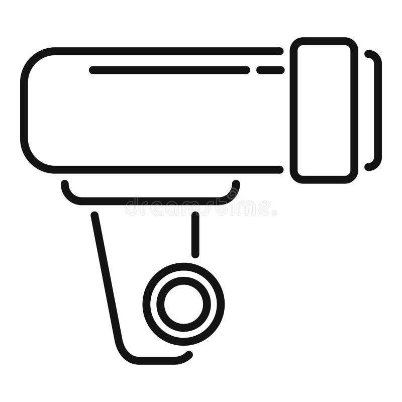 Cctv Camera Detecting Recording Observing Security System Icon Stock ...