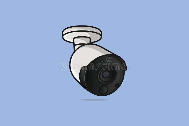 CCTV Camera Device Vector Illustration. Science and Technology Objects ...