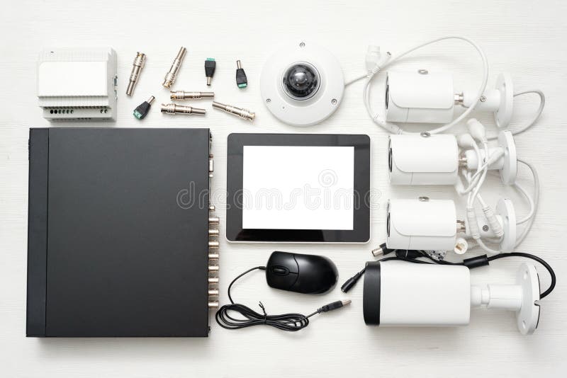 CCTV camera stock image. Image of computer, gear, copy - 190139995