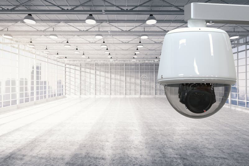 Cctv camera in factory stock photo. Image of inside, privacy - 79407878