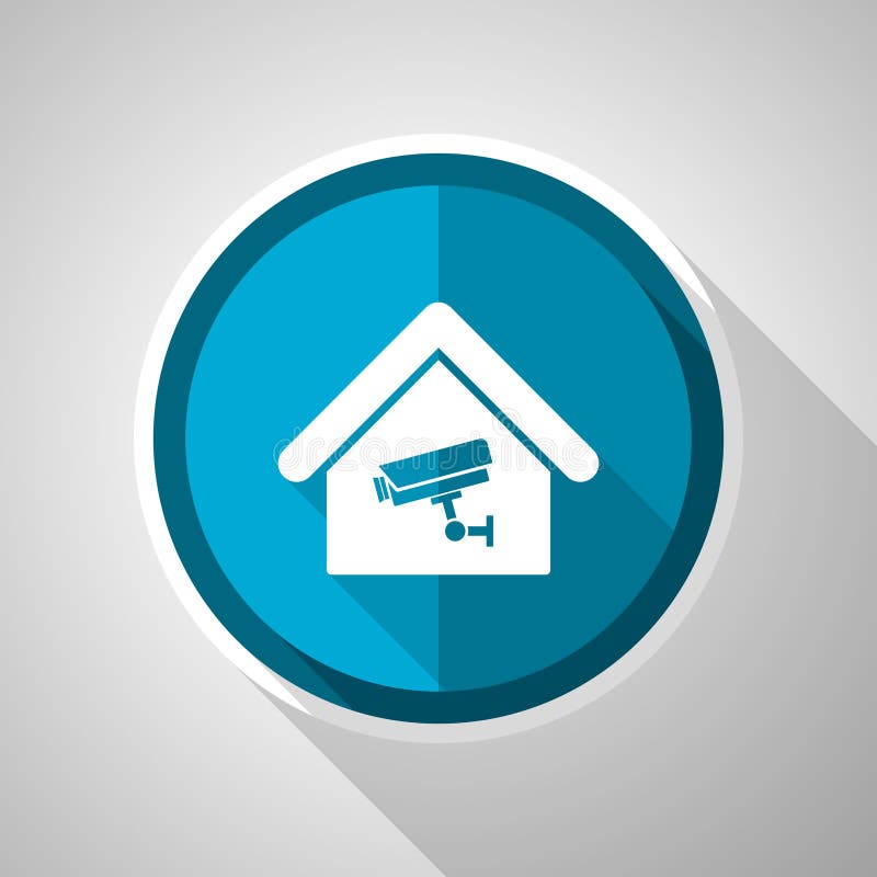 Cctv Camera Icon Set, Vector Illustration in 6 Colors Options for ...