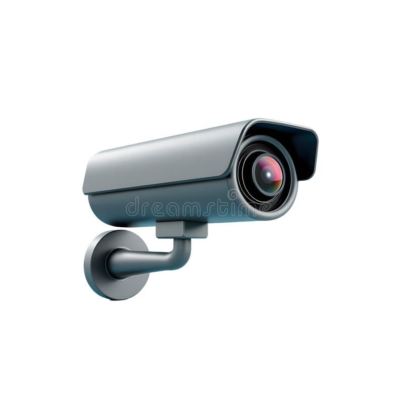 Cctv Camera Icon 3d Render Illustration with Ultra Layer Stock Image ...