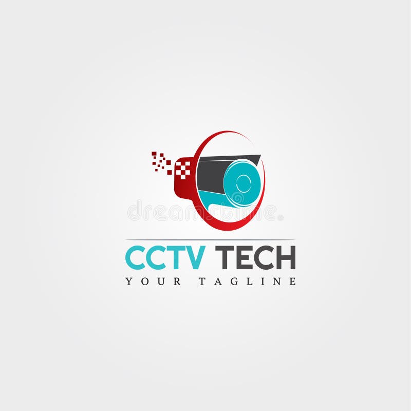 Cctv Camera Icon Template, Vector Logo Technology Creative ...