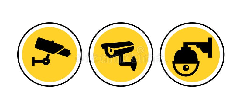 CCTV Camera Icon Vector Security Video Sign. Cctv Symbol Silhouette ...