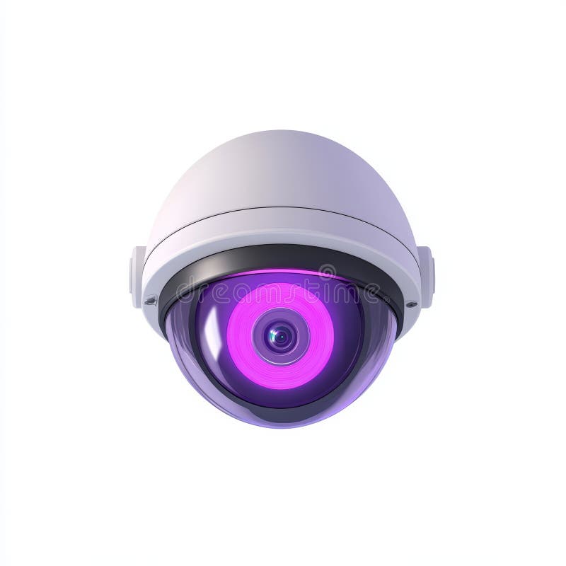 CCTV Camera Icon on White Background, Surveillance Concept Generative ...