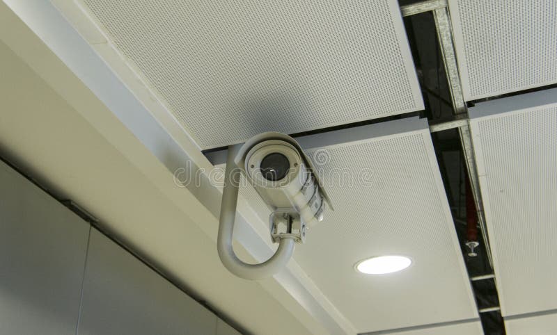 Cctv stock image. Image of roof, private, isolated, camera - 24829799