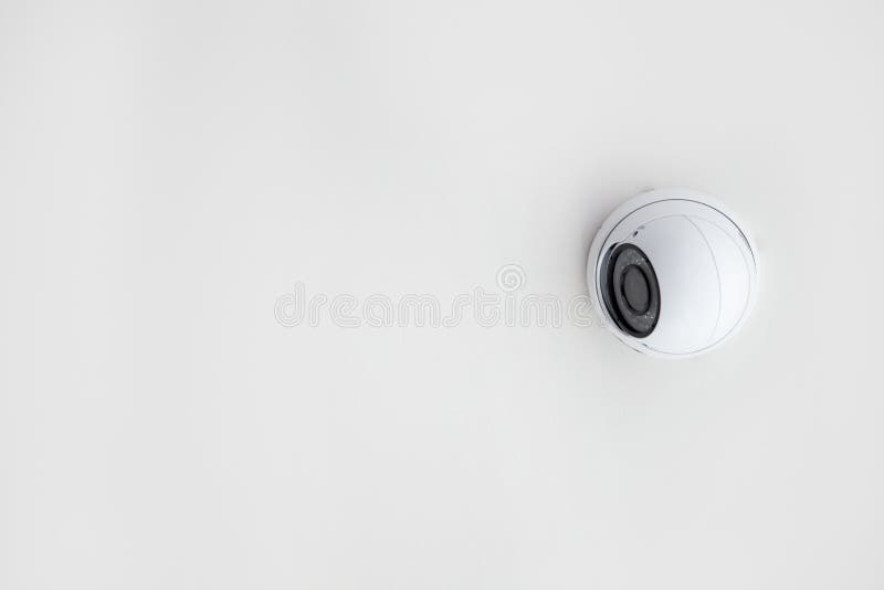 CCTV Camera Isolated On White Background Stock Image - Image of lens ...