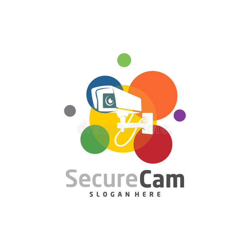 CCTV Camera Logo Design Vector Template, Concept Symbol, Icon Stock ...